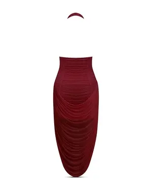 MAYGEL CORONEL Drapee Midi Dress