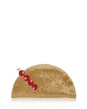 SIMONMILLER Beaded Lune Clutch - Old Fashioned