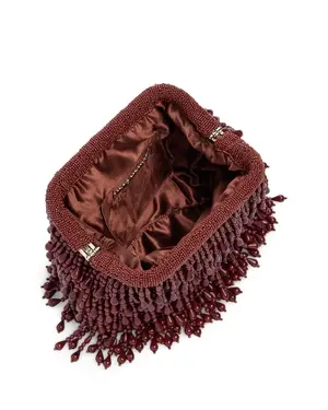 SIMONMILLER Beaded Drop Clutch - Chocolate