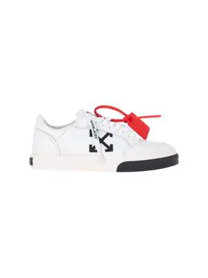 Off-White Low-top Sneakers In Bovine Leather With Rubber Sole - White