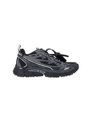 Off-White Logo Detail High-top Sneakers - Black
