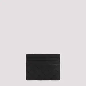 Bottega Veneta Intrecciato Mini Card Case - Black