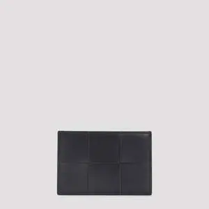 Bottega Veneta Mini Cassette Leather Card Case - Blue