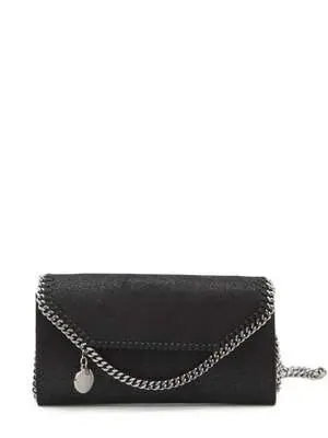 Stella McCartney Mini Wallet With Chain Strap Perfect For Everyday Use - Black
