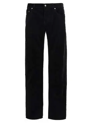 Saint Laurent Slim-cut Corduroy Trousers - Dpfdedblck