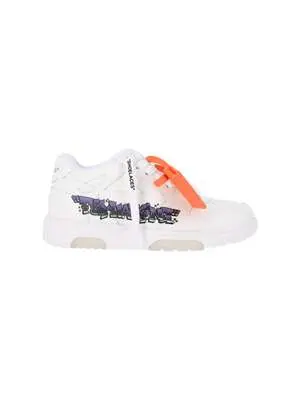 Off-White Shoelaces" Cow Leather Sneakers - White