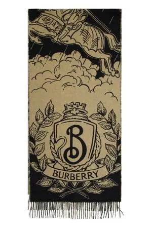 Burberry Reversible Cashmere Scarf, 210 Cm X 50 Cm