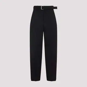 Bottega Veneta High-waisted Wool Belted Trousers