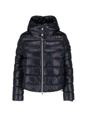 Herno Quilted Down-fill Jacket In Polyamide With Soft Lining - Black