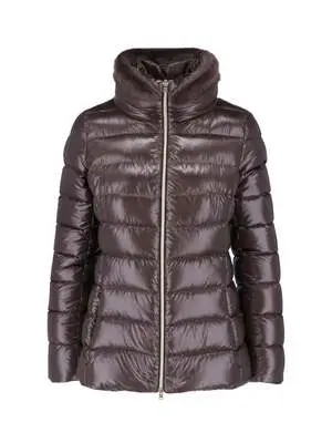 Herno Down & Feather Puffer Jacket In 100% Polyamide - Brown