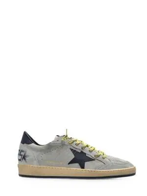 GOLDEN GOOSE Ballstar Suede Sneakers With Side Star Detail - Navy