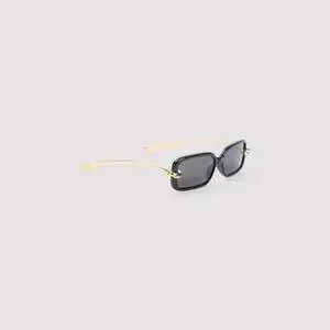 Bottega Veneta Knot Rectangular Mini Sunglasses - Black