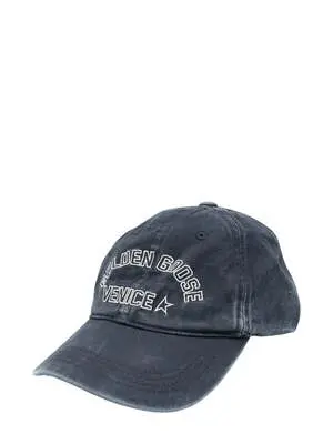 GOLDEN GOOSE Cotton Baseball Cap - Navy
