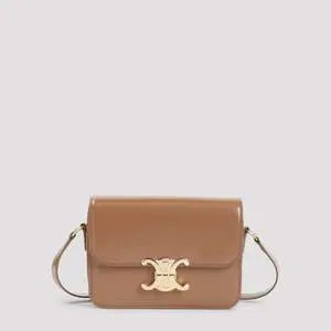 Celine Mini Triomphe Shoulder Handbag - Brown