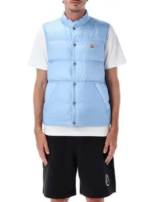 Moncler Tuquerouye Down Gilet With Hood - Blu