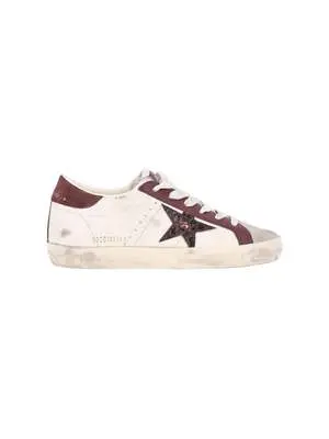 GOLDEN GOOSE Distressed Leather Low-top Sneakers - Cream