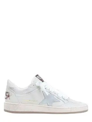 GOLDEN GOOSE Ballstar Leather Sneakers With Side Star Detail
