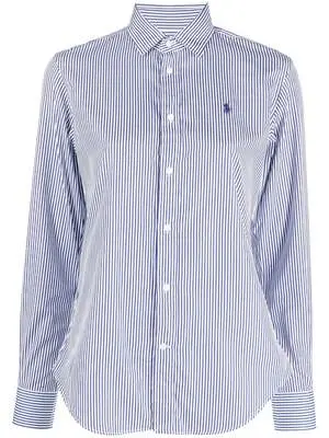 RALPH LAUREN RALPH LAUREN Striped Cotton Poplin Button-Down Shirt