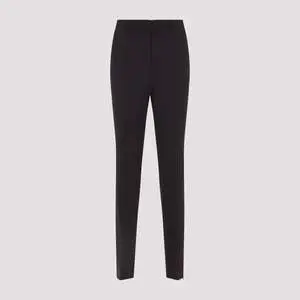 Celine Wool Blend Straight Leg Trousers - Brown