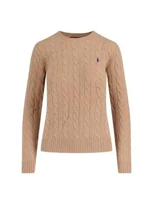 Polo Ralph Lauren Wool-cashmere Crewneck Sweater - Beige