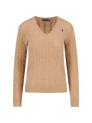 Polo Ralph Lauren Wool-cashmere Crewneck Sweater - Beige