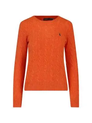 Polo Ralph Lauren Wool-cashmere Crewneck Sweater - Orange