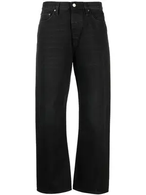 TOTEME Twisted Seam Full Length Denim Pants - Black