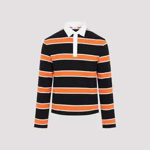 Celine Cotton Polo Shirt - Black