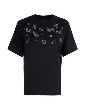 Max Mara 100% Cotton Knit T-shirt - Nero