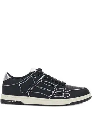 Amiri AMIRI Front Lace-Up Leather Sneakers Nero