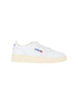 AUTRY Leather Lace-up Sneakers With Rubber Outsole - White