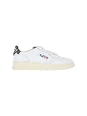 AUTRY Leather And Suede Lace-up Sneakers - White
