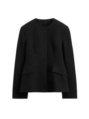 TOTEME Cotton Cloqué-effect Blazer - Black