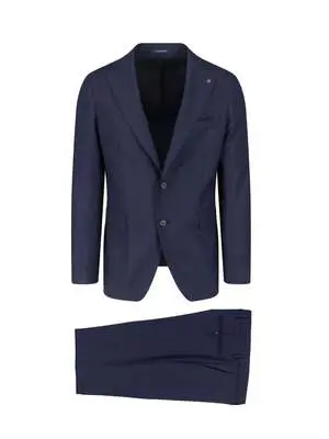 Tagliatore 100% Virgin Wool Tailored Dress - Blue