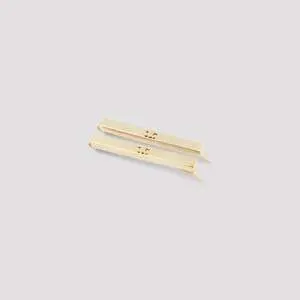 Celine Set Of 2 Brass Hair Slides - Metallic