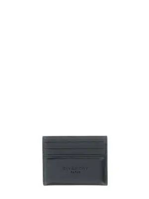 Givenchy Mini Card Holder With 6 Card Slots And Front Logo - Black