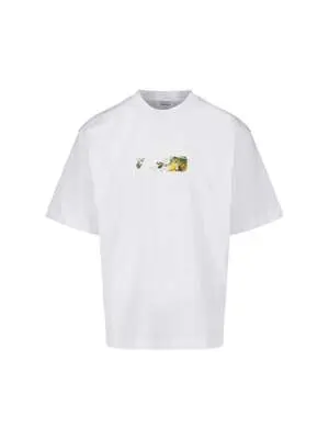 Off-White Graphic Cotton T-shirt - White