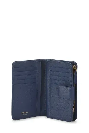 Prada Saffiano Compact Wallet