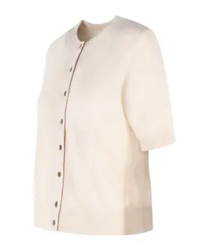 LISA YANG Marene Short-sleeve Cardigan