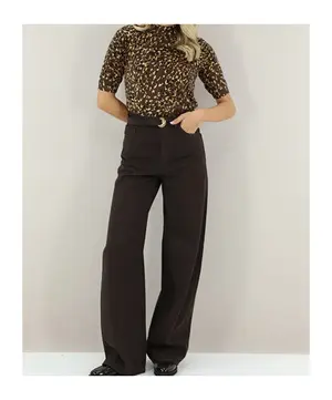 TWINSET Printed Knit Top With Round Neck And Short Sleeves
