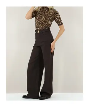 TWINSET Printed Knit Top With Round Neck And Short Sleeves