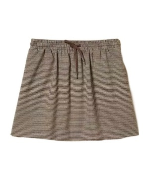 TWINSET Houndstooth Pleated Mini Skirt