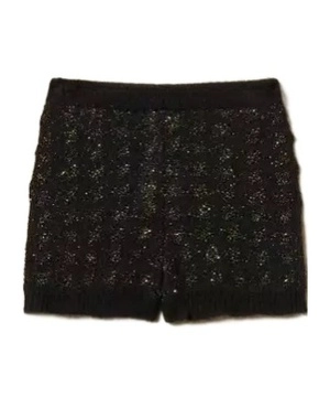 TWINSET Jacquard-knit Shorts - Black