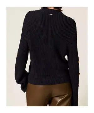 TWINSET Knit Top With Button Detailing