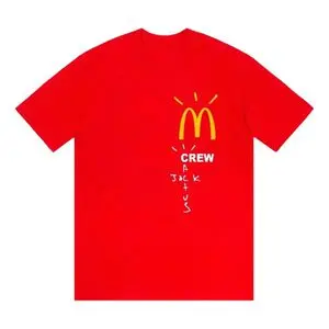 TRAVIS SCOTT X Mcdonald's Crew T-shirt - Red