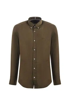 Hugo Boss Button-up Curved Hem Shirt