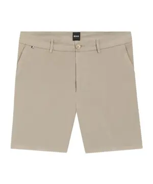 Hugo Boss Logo-patch Shorts - Beige