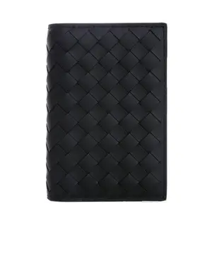 Bottega Veneta Logo Wallet - Black