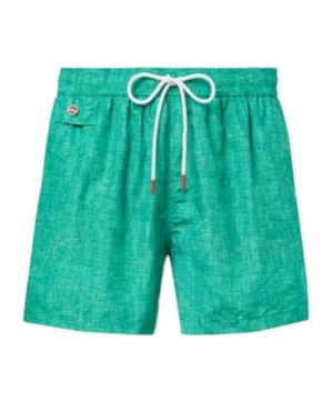 Kiton Logo Swim Trunks - Green