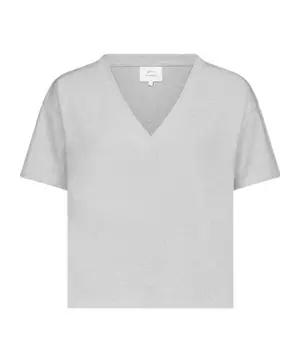 Loulou De Saison V-neck T-shirt - Grey